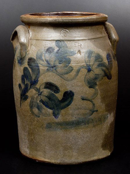 3 Gal. E. FOWLER / BEAVER, PA Stoneware Jar with Floral - Jul 16, 2016 ...