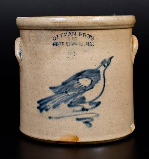 2 Gal. OTTMAN BRO'S & CO. / FORT EDWARD, NY Stoneware - Jul 16, 2016 ...
