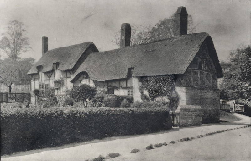 Thatched Roof House & Hedgerow, Ca. 1880.