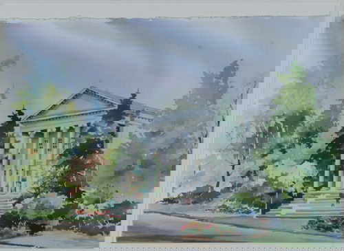 600: Howard N. Watson, Untitled, 1989, watercolor