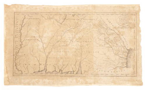 19th Century Map Of Georgia,
