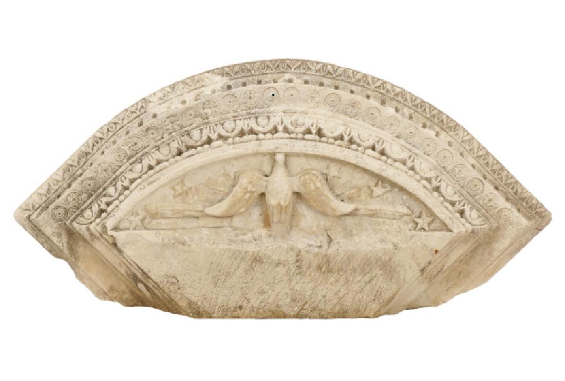 Early Roman Limestone Architectural Keystone