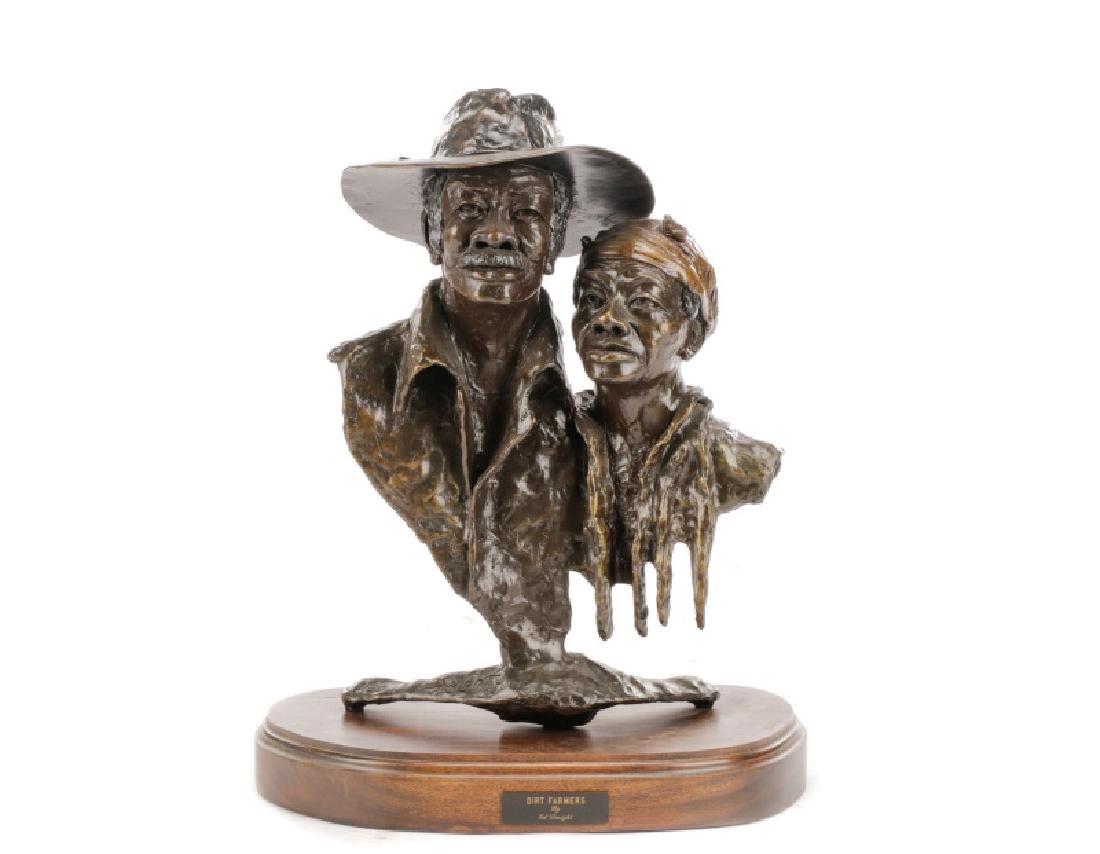 Ed Dwight, "Dirt Farmers"-1980, Bronze
