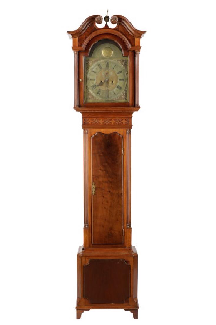 George III Mahogany Tall Case Clock, 18th C