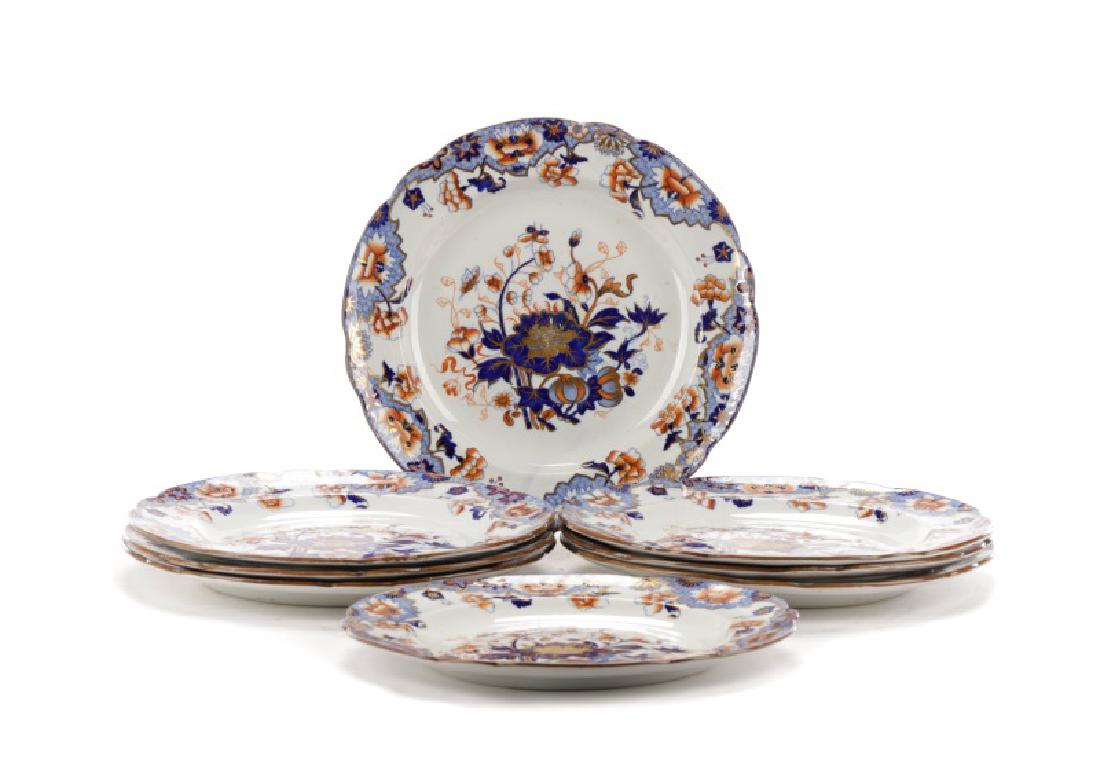 8 Copeland Garrett Late Spode Plates, 19 C.