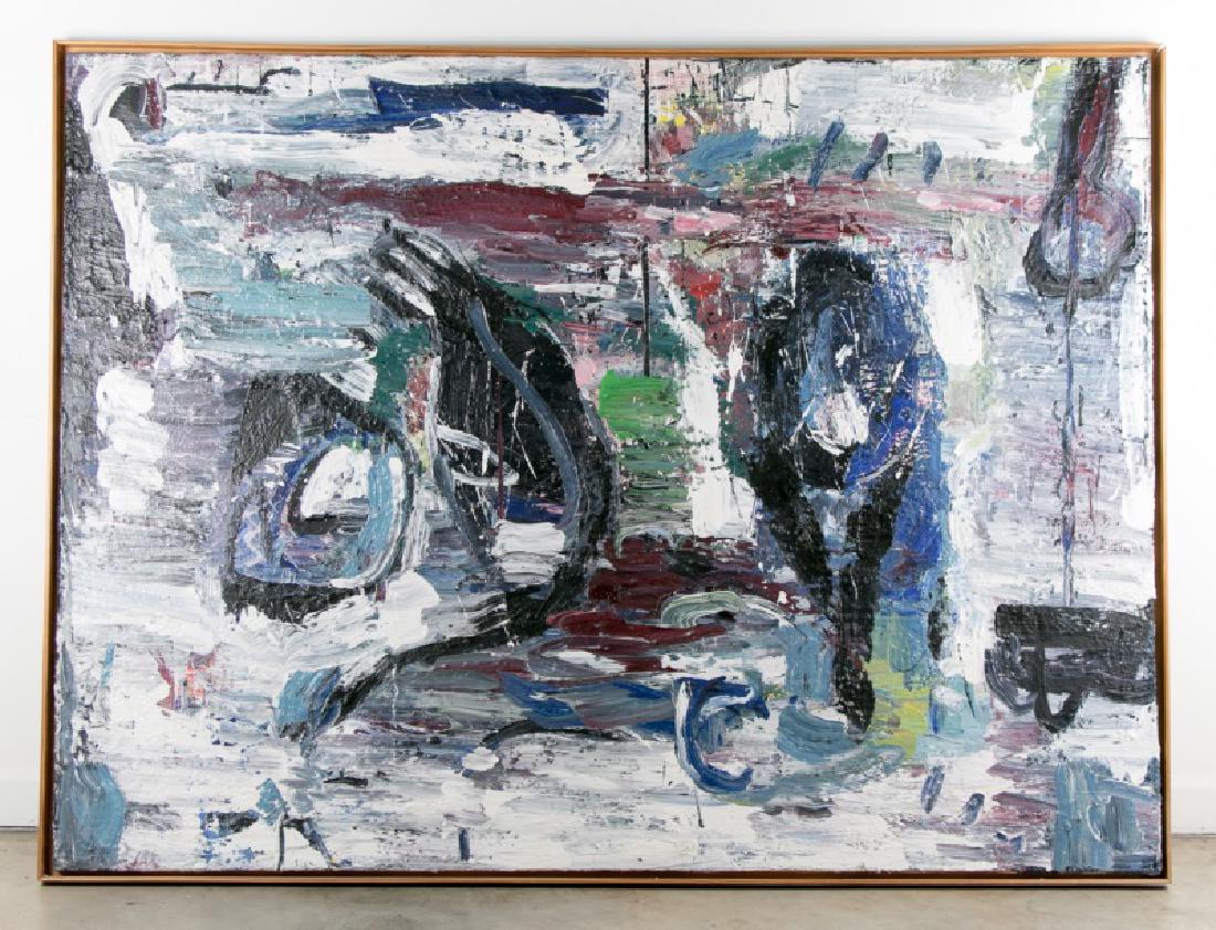 Philippe Vandenberg Signed Monumental Oil, 1987