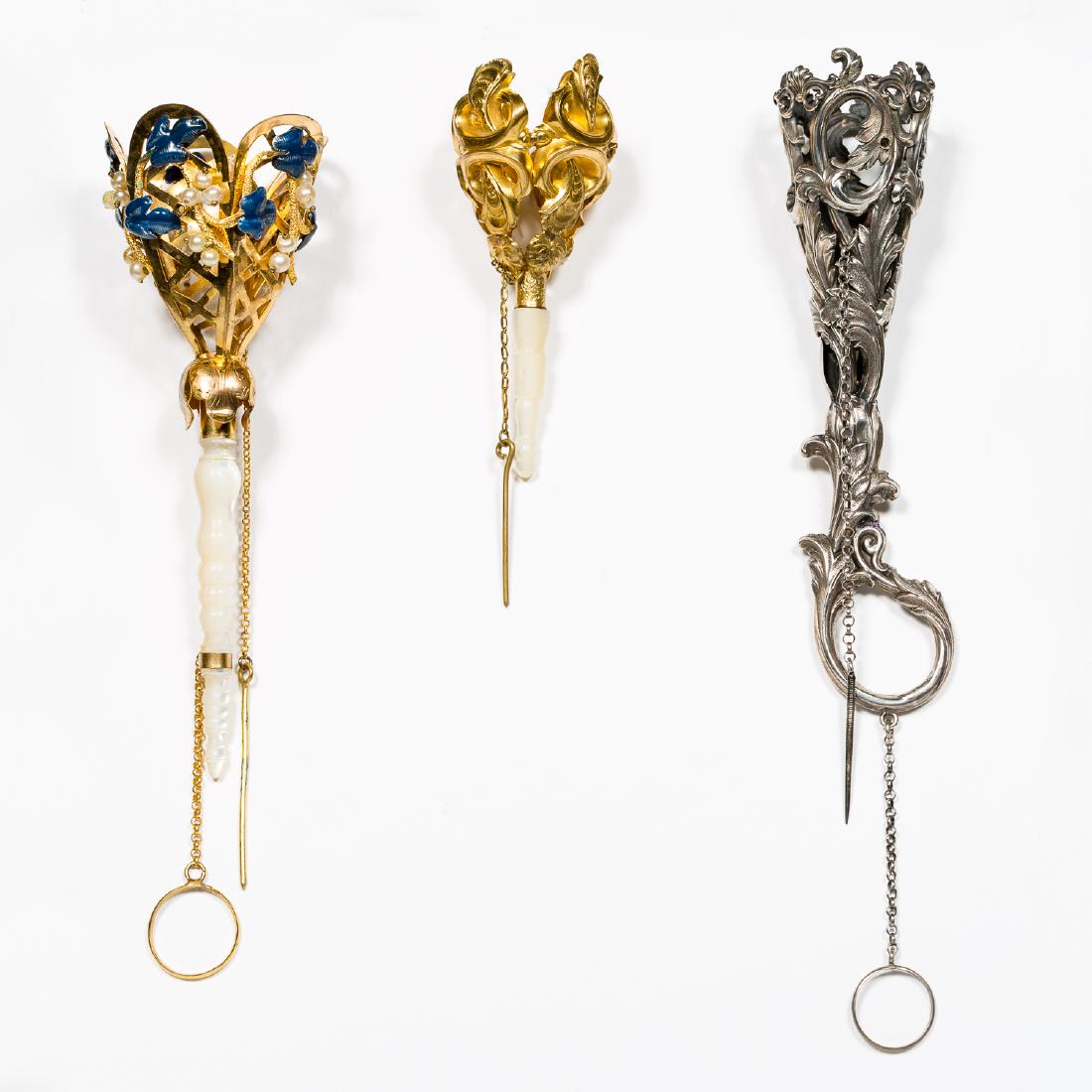 Three Victorian Tussie Mussies, Late 19th Century