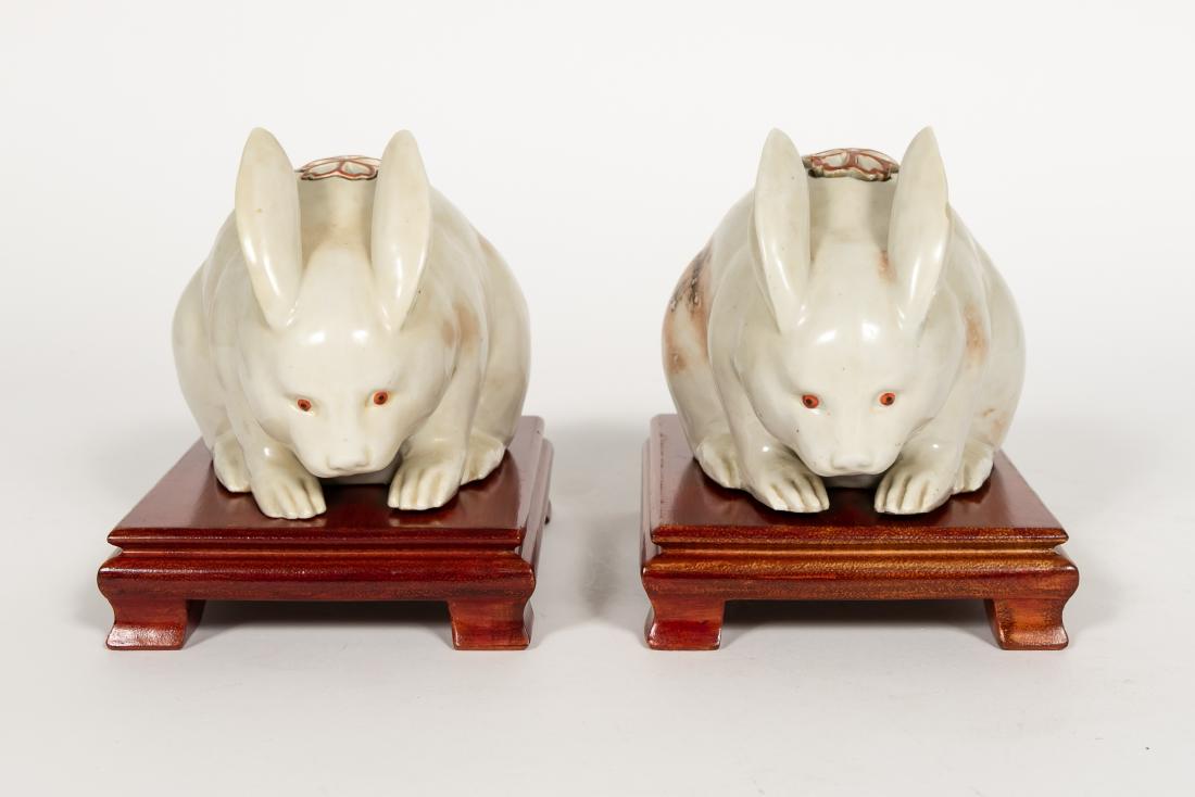 Pair, Japanese Porcelain Rabbit Scent Jars - Feb 24, 2019 | Ahlers ...