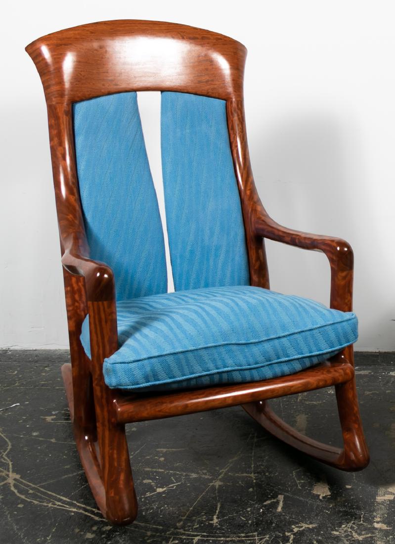 Sam Maloof Style Rocking Chair, Mahogany