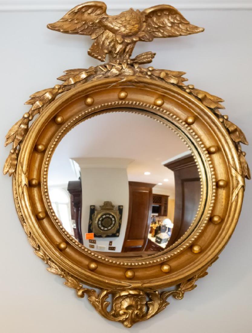 Federal Style Giltwood Convex Mirror