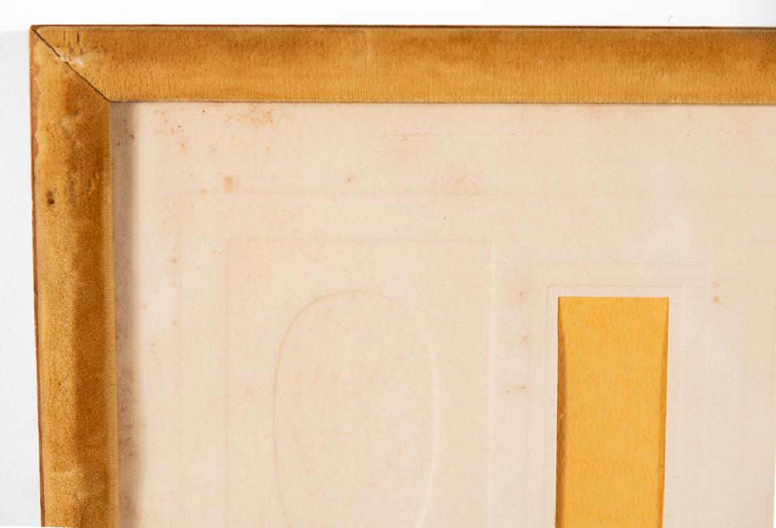 Ray H. French "Gold & Black" Empossed Print Signed