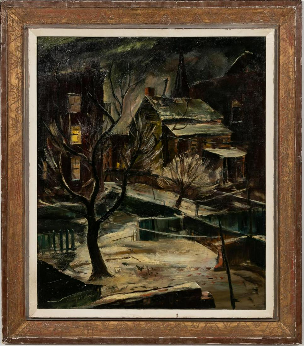 Ferdinand Warren, Brooklyn Backyard" Oil, 1944 - Aug 25, 2019 | Ahlers ...