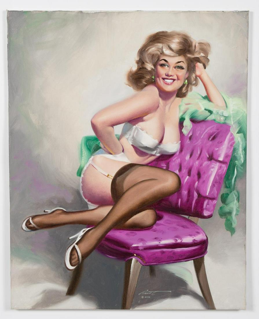 Donald Rusty Rust Brooke Oil On Canvas Pinup Dec 08 2019 Ahlers And Ogletree Auction