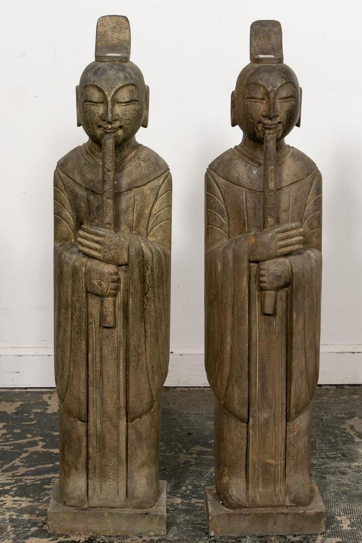 Pair, Chinese Garden Lohan Statues - Jan 11, 2020 | Ahlers & Ogletree ...