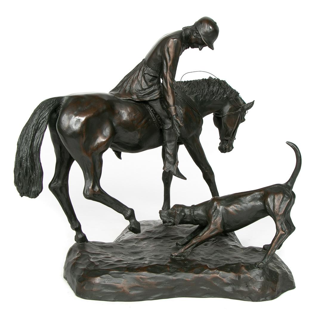 Steve Windler, Hunting Scene Bronze Sculpture - Jan 12, 2020 | Ahlers ...