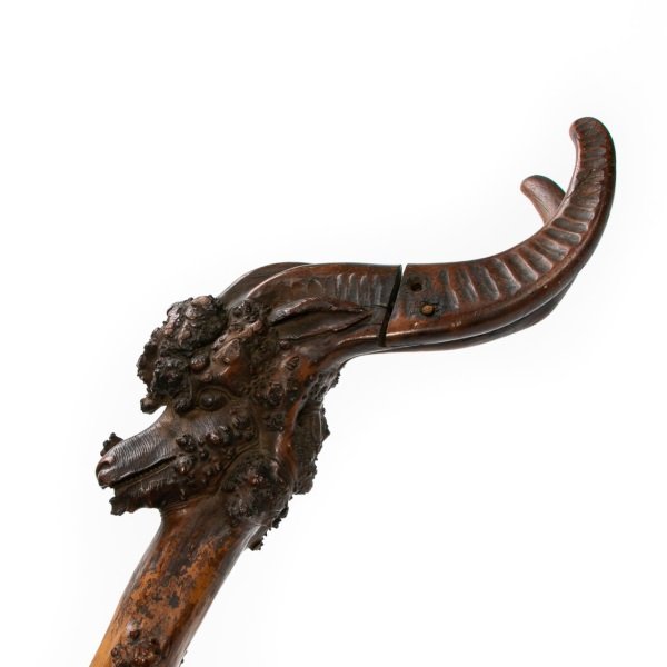 Carved Burr Wood Ram - Jan 12, 2020 | Ahlers & Ogletree Auction Gallery ...
