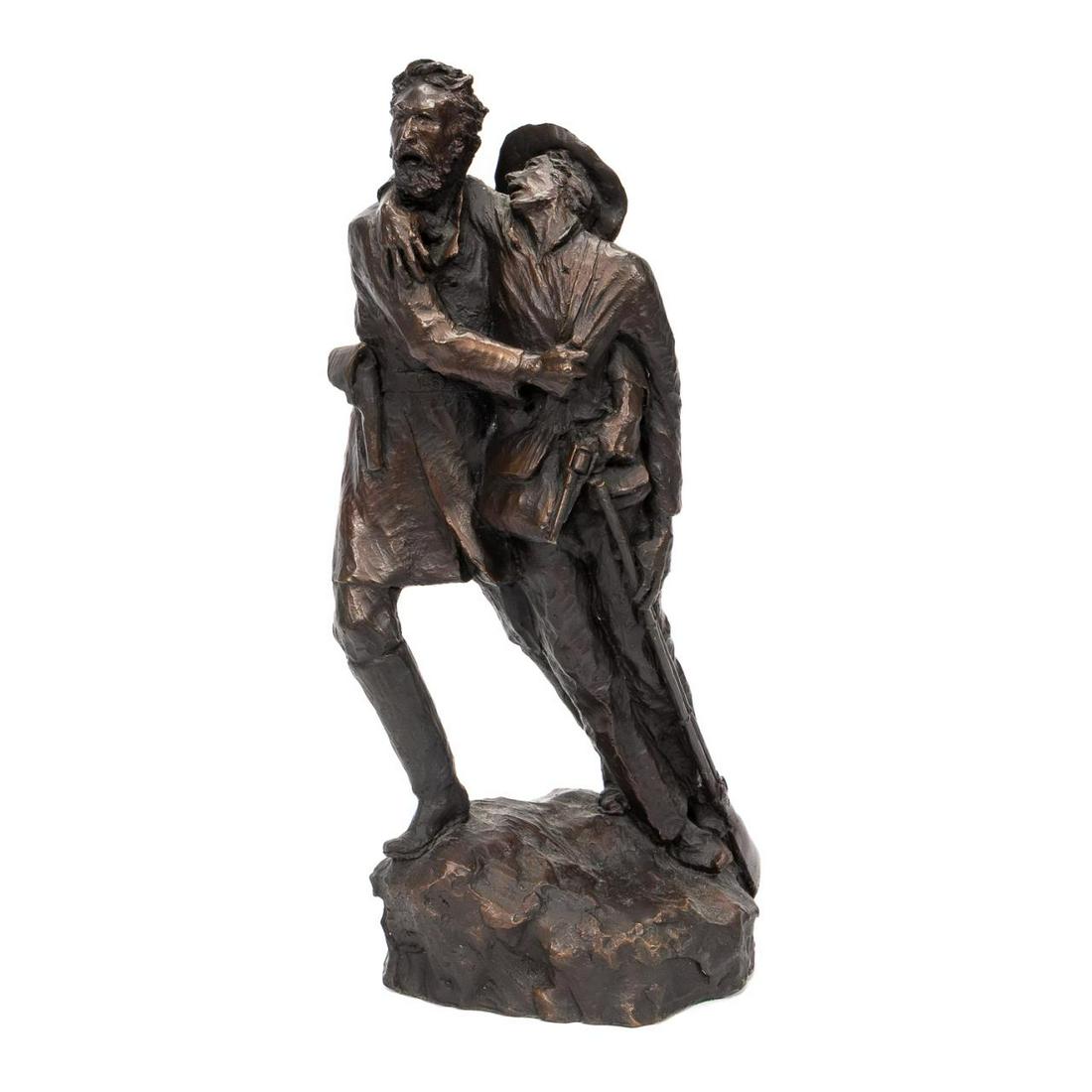 Mark Hopkins "purple Heart" Bronze Sculpture, 1987