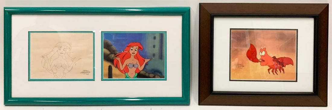 Ariel Production Cel From The Little Mermaid