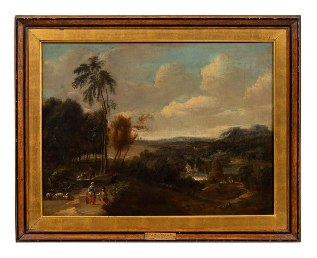 For Auction: RICHARD WILSON, ENGLISH LANDSCAPE, OIL ON CANVAS (#0898 ...