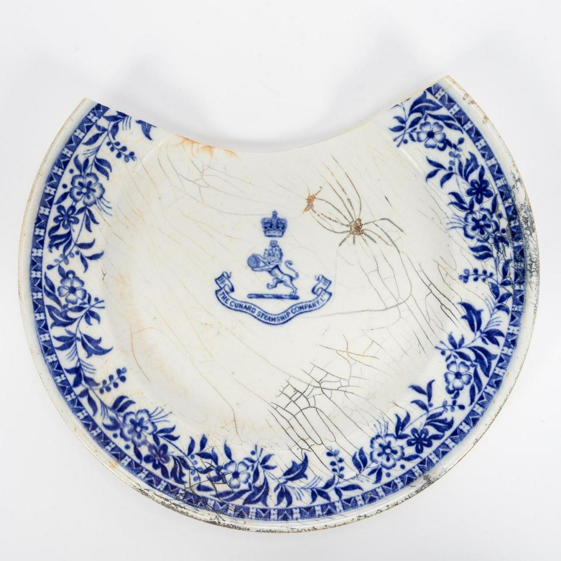 RMS CARPATHIA, SALVAGED FIRST CLASS PLATE | Barnebys
