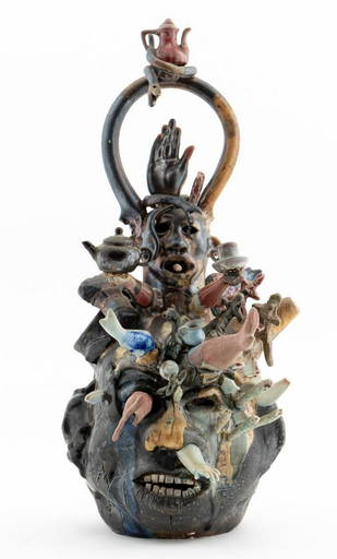 PETER LENZO, MODERN FACE JUG, SOUTHERN POTTERY - Mar 27, 2021 | Ahlers ...