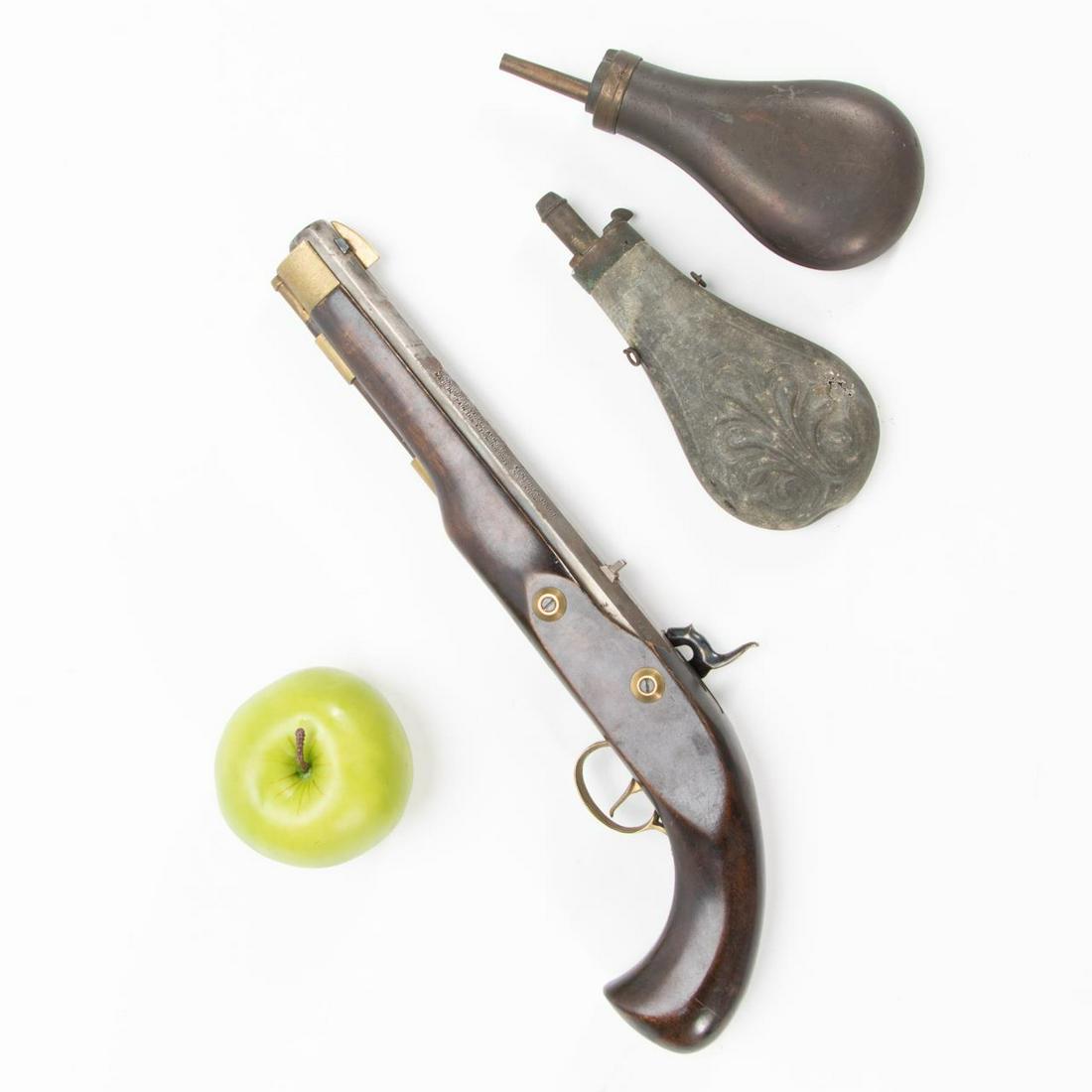 CVA KENTUCKY PERCUSSION PISTOL & 2 POWDER FLASKS - Mar 28, 2021 ...