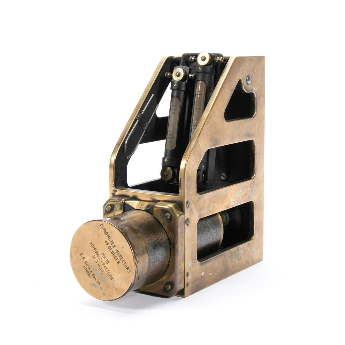 E.r. Watts & Sons Brass Inspectors Clinometer