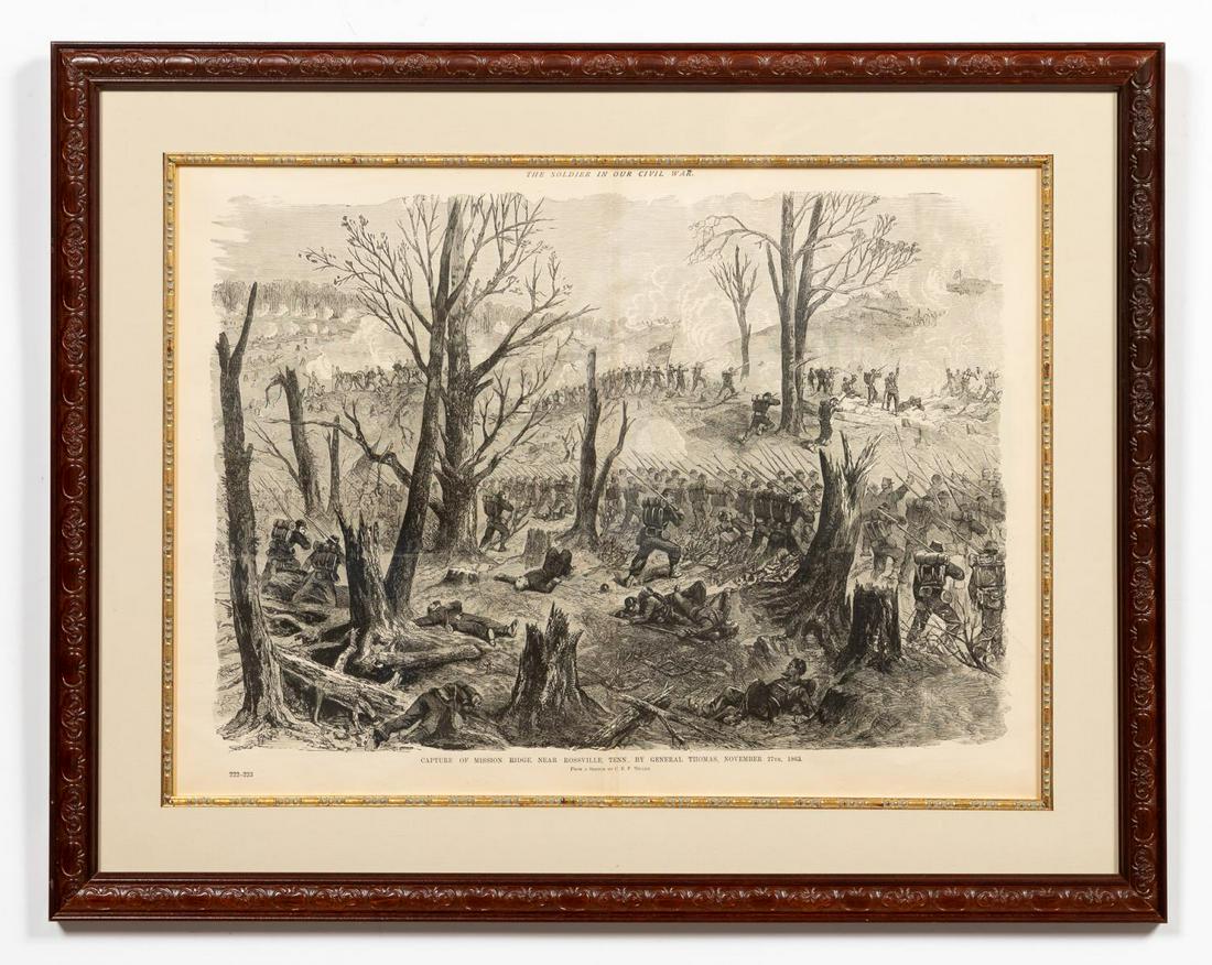 Civil War, Capture Of Missionary Ridge, Framed