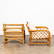 PAIR, FICKS & REED RATTAN ARMCHAIRS WITH CUSHIONS (#0441) on Oct 23 ...