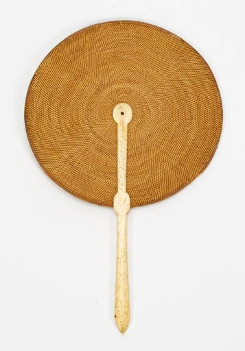 NORTHWEST COAST ROUND WOVEN FAN, BONE HANDLE (#1343) on Oct 24, 2021 ...