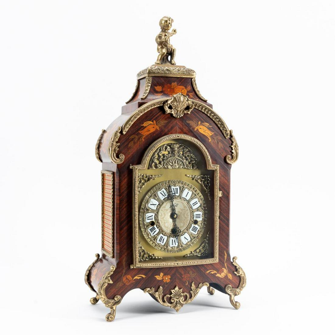 ITALIAN BOULLE-STYLE WOODEN INLAID BRACKET CLOCK (#0031) on Feb 27 ...