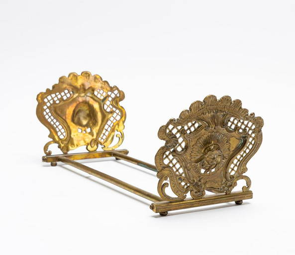 BRASS BOOK RACK, ART NOUVEAU WITH FEMALE HEADS (#0684) on Feb 26, 2022 ...