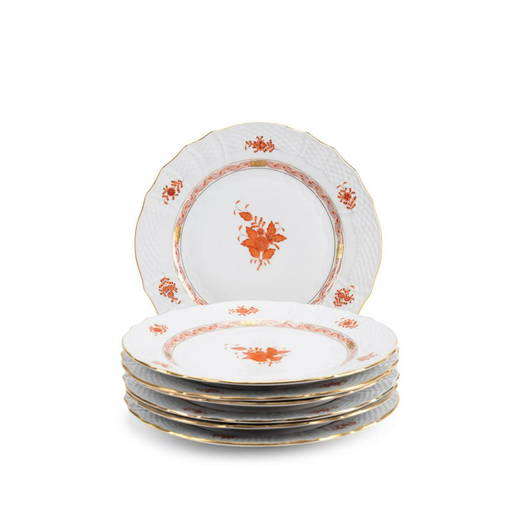 7 HEREND RUST CHINESE BOUQUET 11" DINNER PLATES - Apr 10, 2022 | Ahlers ...