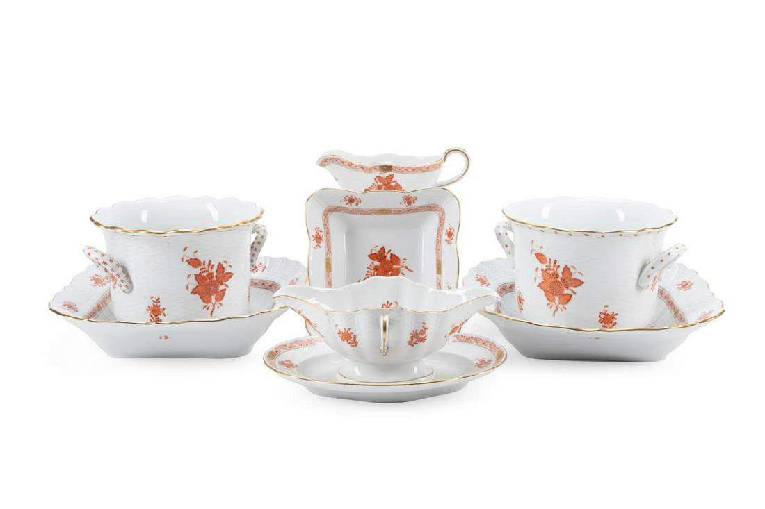 7PC HEREND RUST CHINESE BOUQUET PORCELAIN PIECES - Apr 10, 2022 ...