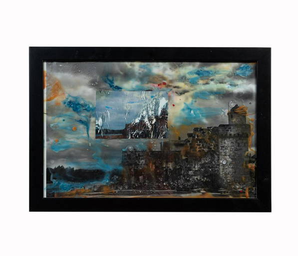 "POST-APOCALYPTIC PRISON", ENCAUSTIC MM ON PAPER (#0004) on Jun 09 ...