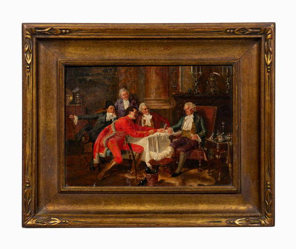ALBERT JOSEPH FRANKE, INTERIOR GENRE SCENE, OIL (#0971) on Aug 27, 2022 ...