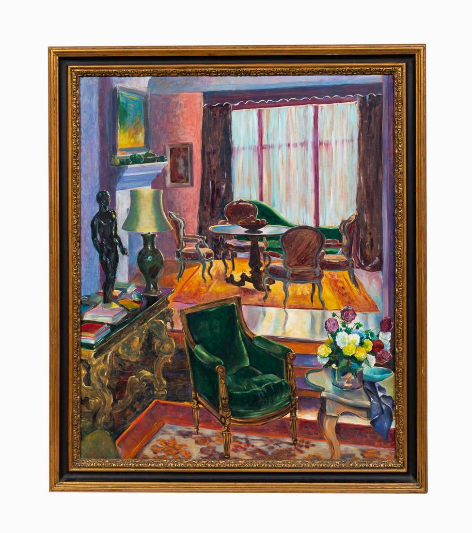 RAOH SCHORR, INTERIOR SCENE PAINTING, OIL - Aug 27, 2022 | Ahlers ...