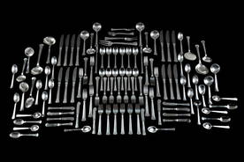 112A: 49-Piece Vintage Italian Silver Super Inox Flatwa - Sep 12, 2012 ...