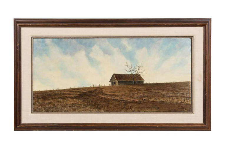 Butler Brown, Farmhouse Landscape, O/b