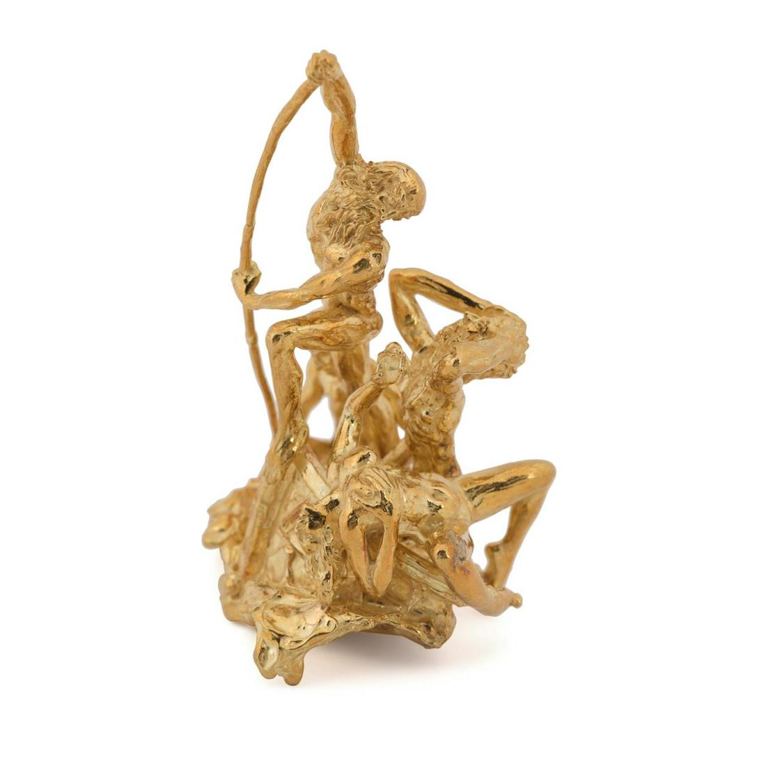 Museum Quality 18k Yg Sculpture, Germano Alfonsi