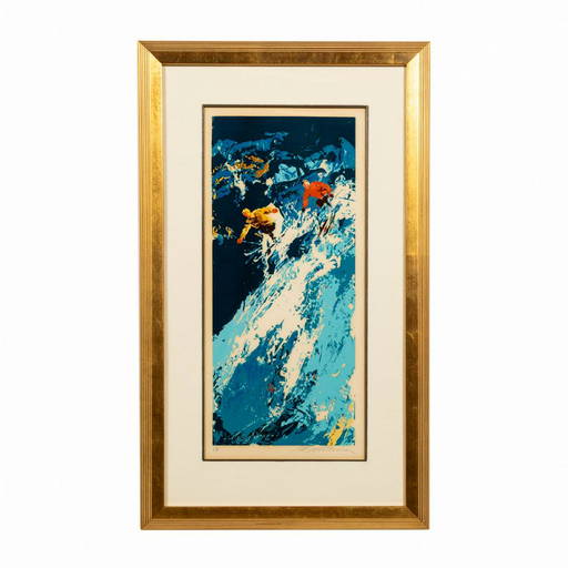 1973 LEROY NEIMAN, SNOW SKIING SERIGRAPH, FRAMED (#0989A) on Jan 13 ...