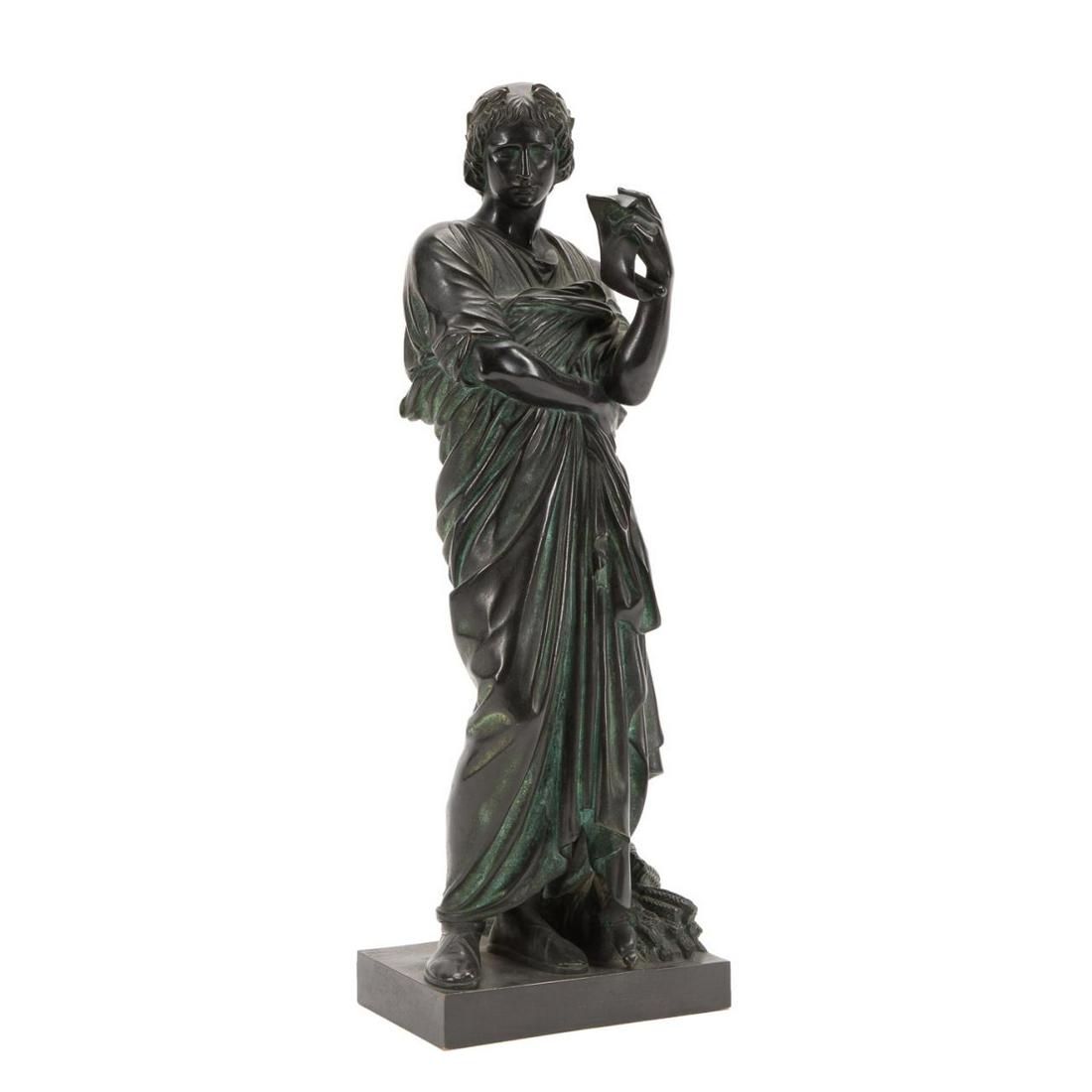 Gabriel Jules Thomas "virgil", Bronze Sculpture