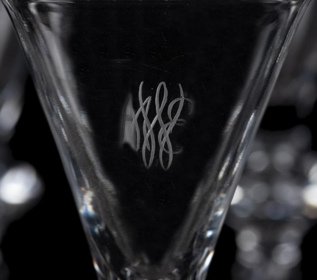 18pc Steuben Glass Stemware, Pattern 7737 Auction