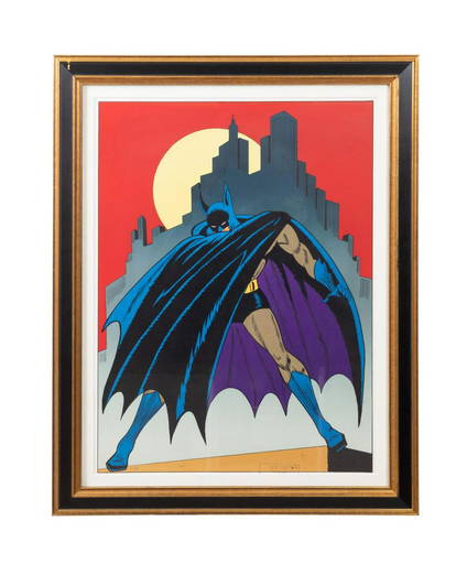 Robert Cane, "batman Over Gotham" Lithograph