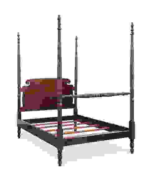 Finely Carved Mahogany 4 Poster Rice Bed, Ca 1900 Auction