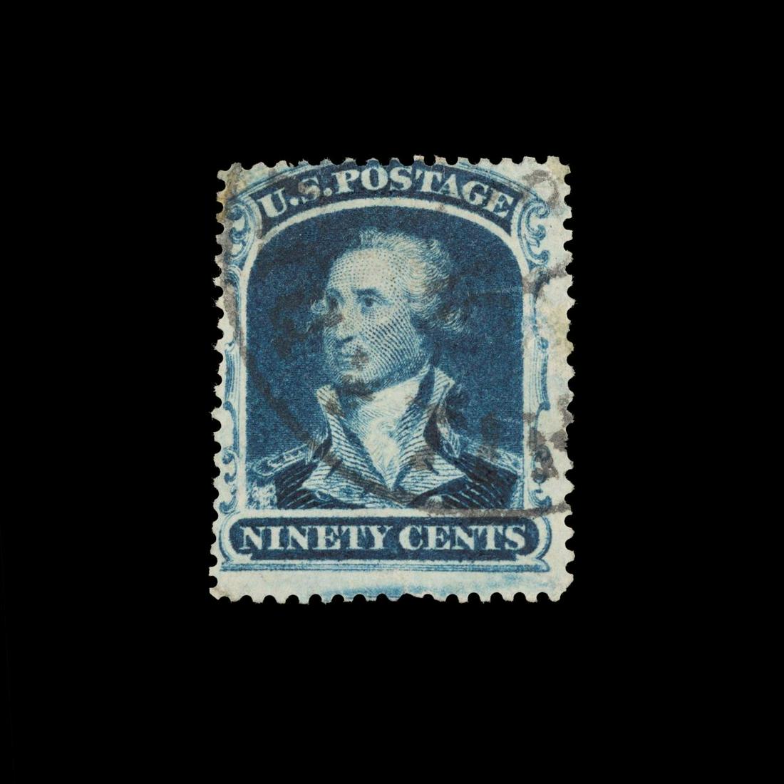 Deep Blue Us #39 Washington 90c Stamp W/ Pfc Cert Auction