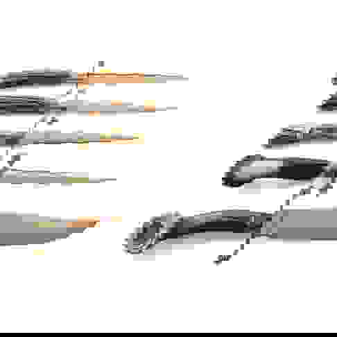 Five Different Stag Handled Linder-messer Knives Auction