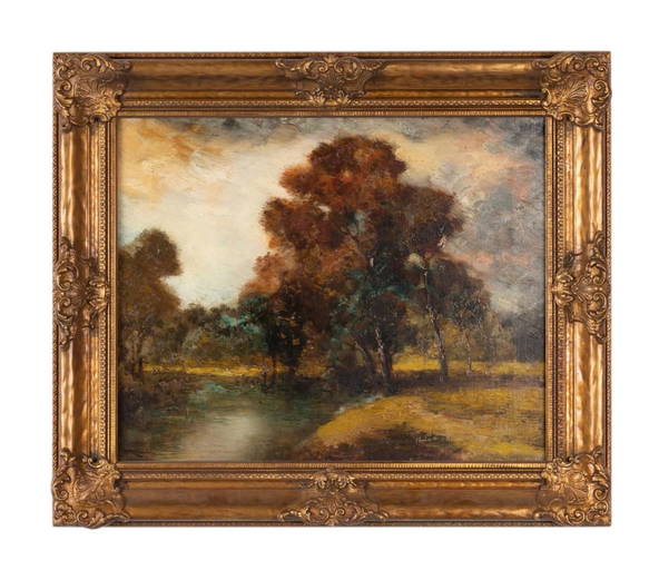 H. M. Kitchell "autumn Landscape" Landscape O/c
