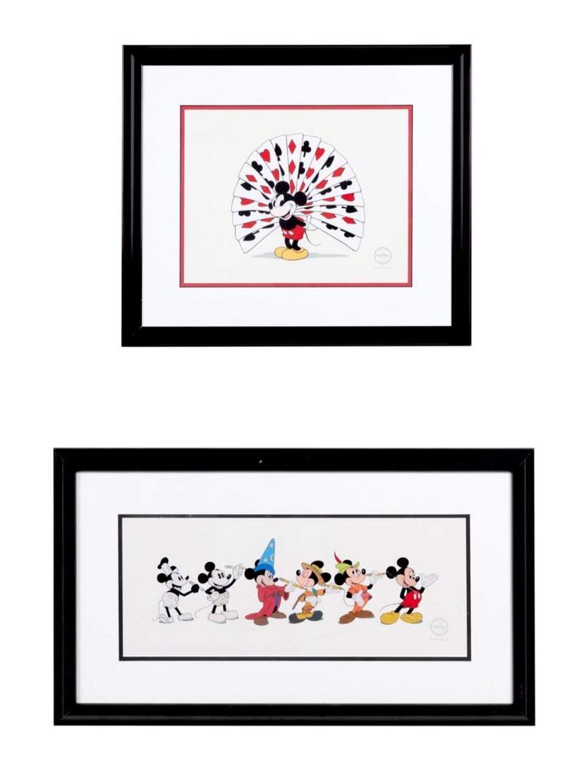 Two Framed Disney Animation Sericels Auction