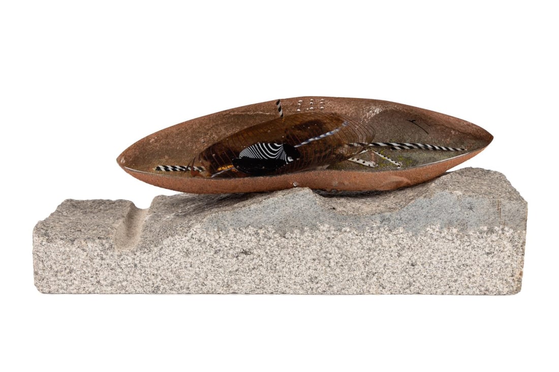 Bertil Vallien, 'stranded' Boat Form Art Glass Auction